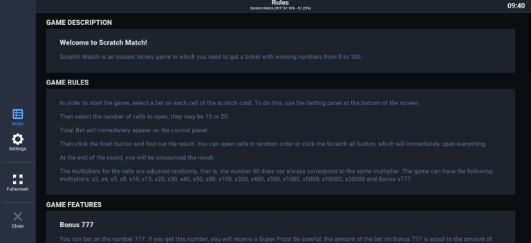 Jouez à Scratch Match à partir de Evoplay – Gagnez des prix à chaque grattage