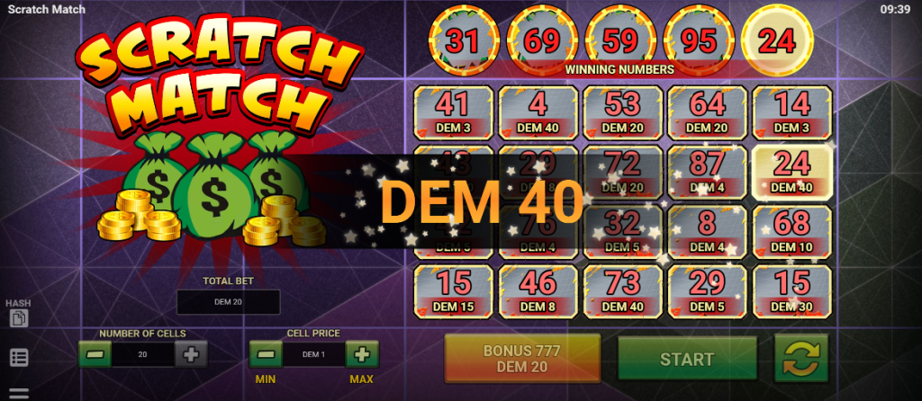 Jouez à Scratch Match à partir de Evoplay – Gagnez des prix à chaque ...